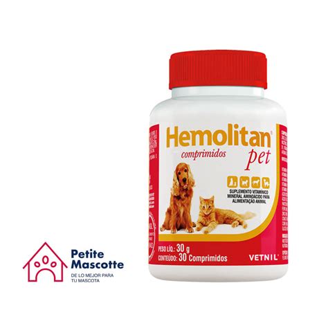 VETNIL HEMOLITAN PET 30 TABLETAS PetiteMascotte