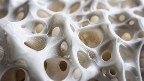 A Closeup Image Of A 3d Printed Tissue Scaffold Showcasing The Intricate Structure And Precise