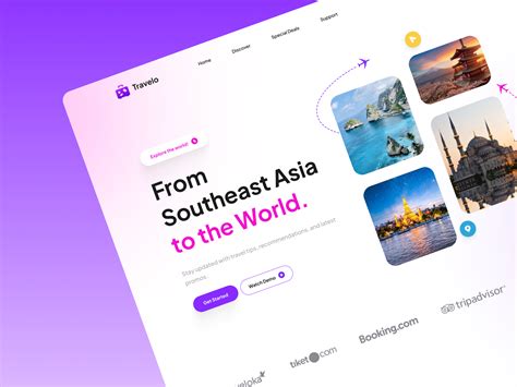 Travelo Travel Web Design By Irfan On Dribbble