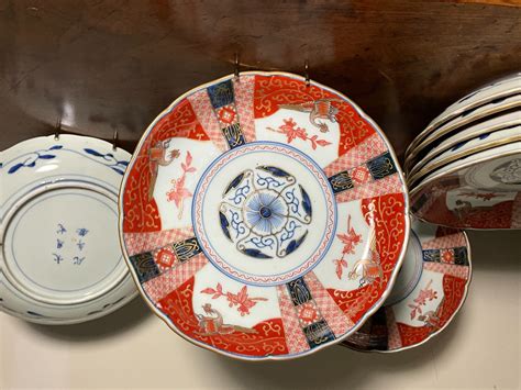 Set Of 8 Japanese Imari Dishes