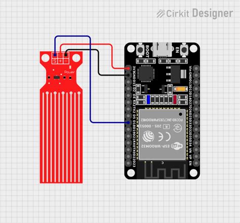 Esp32 With A Water Level Sensor
