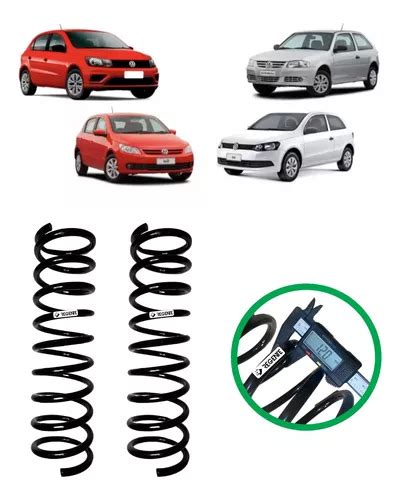 2 Molas Traseira Gnv Gol G2 G3 G4 G5 G6 G7 G8 94 A 2023 Frete grátis