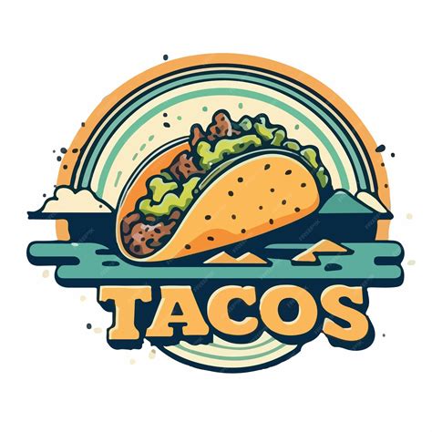 Premium Vector Tacos Logo Mexican Food Logo Vector Illustration