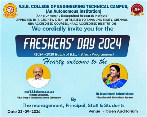 Vsb College Of Engineering Technical Campus On Linkedin Vsbcetc