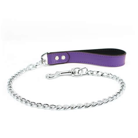 Bdsm Leather Leash Chain Lead Bondage Leather Leash Etsy