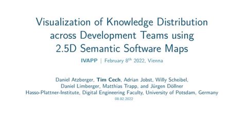 Visualization Of Knowledge Distribution Across Development Teams Using 2 5d Semantic Software