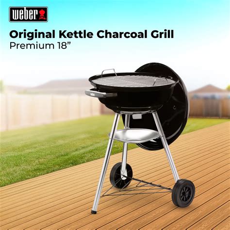 Weber Original Kettle Charcoal Grill Premium 18 Inches Ahpi