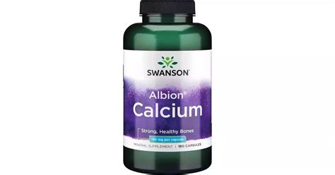 Swanson Albion Calcium 180 Kapsułek Chelat Wapnia Przepis Na Zdrowie