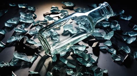 Sharp Broken Glass Font Premium Ai Generated Image