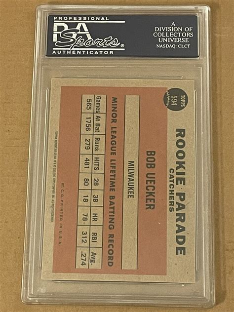 2001 Topps Archives 265 Bob Uecker For Sale Online Ebay