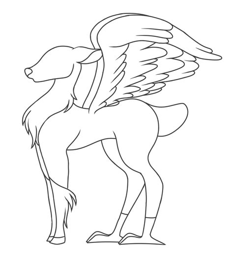 Peryton Base Free By Turbodragon451 On Deviantart