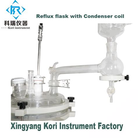 Lab Chemical Glass Jacketed Reactor 1l 2l 3l 5l 10l 20l 30l 50l 100l