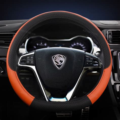 PROTON X70 X50 SUV LEATHER Car Steering Cover D Shape Stereng Top PU