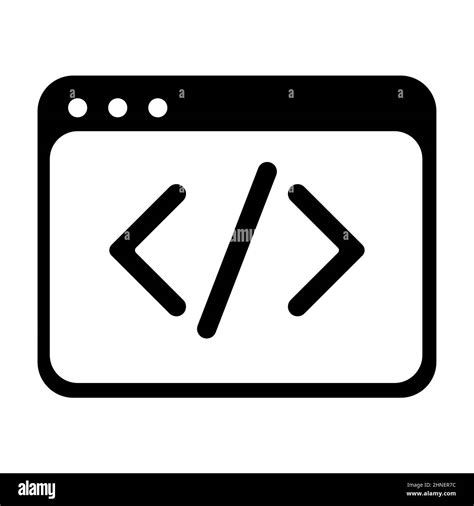 Code Vector Icon Trendy Flat Style Vector Illustration Isolated On White Background Stock