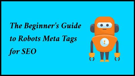 The Beginner S Guide To Robots Meta Tags For SEO