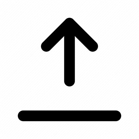 arrow bar up icon download on iconfinder on iconfinder