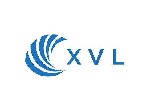 Xvl Letter Logo Design On White Background Xvl Creative Circle Letter