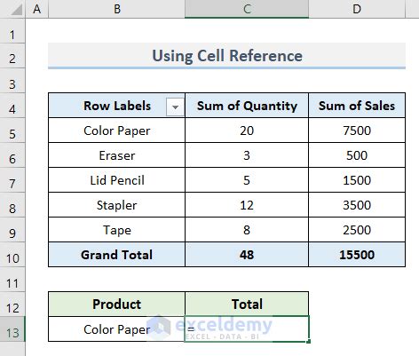How To Use Getpivotdata In Excel Useful Examples