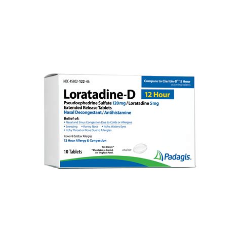 Loratadine D 12 Hour Pseudoephedrine Sulfate 120 Mgloratadine 5 Mg