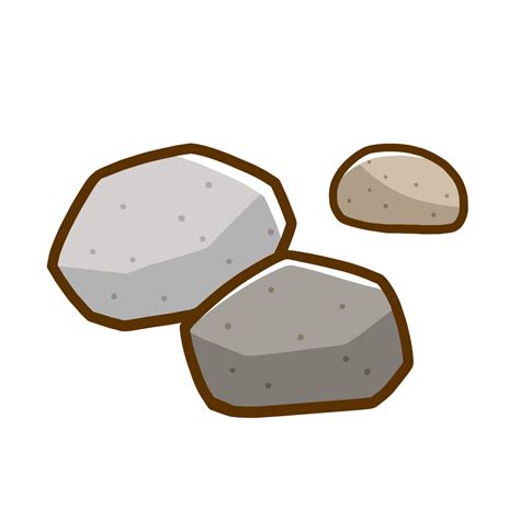 【生活・その他】石のかわいいフリーイラスト フタバのフリーイラスト