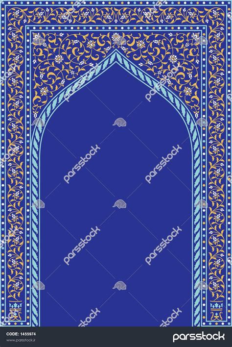 قوس گل عربی پیشینه سنتی اسلامی عنصر دکوراسیون مسجد پیش زمینه ظرافت با