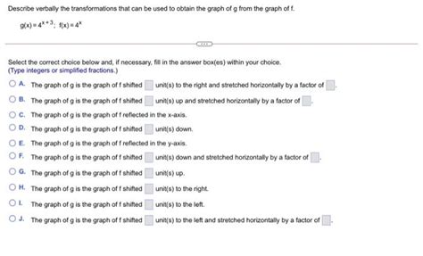 Solved Describe Verbally The Transformations That Can Be