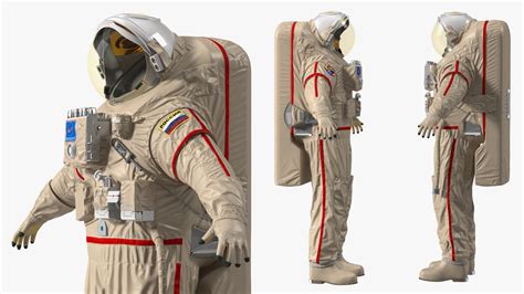 Russian Astronaut Spacesuit Orlan Mk 3d Model Turbosquid 2205377