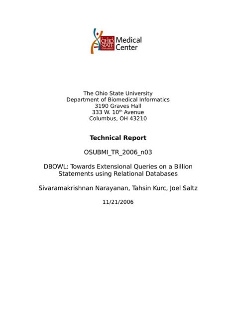 pdf dbowl towards extensional queries on a billion statements using
