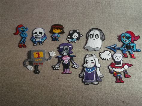 Undyne And Mettaton Perler Beads