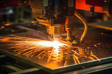工厂的激光切割技术高清图片下载 正版图片600687452 摄图网