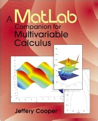 A Matlab Companion For Multivariable Calculus St Edition Elsevier Shop