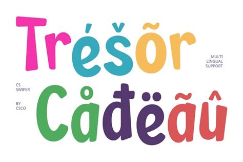 Swiper Cute Font Sans Serif Ft Logo And Headline Envato