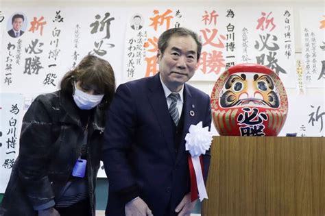 壱岐市長選 現職白川さん、決意新た 「全ての産業に全力」 ｜ 長崎新聞