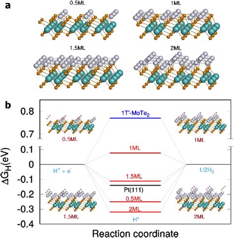 Schematics Of The Ptmote 2 Hybrid Structure At Different Pt Coverages