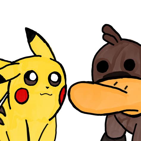 Pikachu And Platypus By Robynhillzone1994 On Deviantart