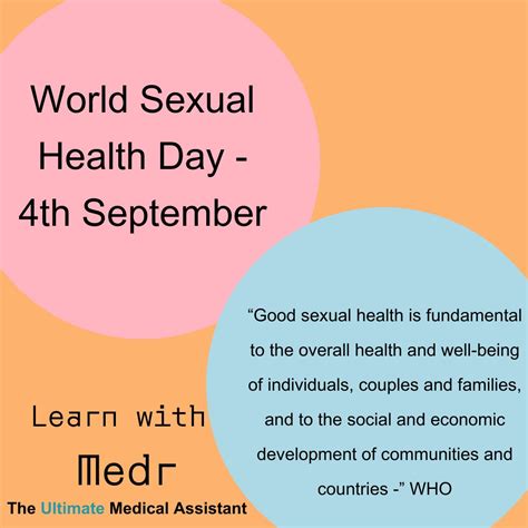 Learn About World Sexual Health With Medrai Medr Posted On The Topic