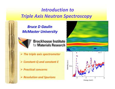 Introduction To Triple Axis Neutron Spectroscopy Docslib