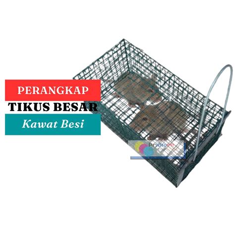 Jual Perangkap Tikus Besar Jumbo Kuat Ampuh Besi Kawat Jebakan Tikus