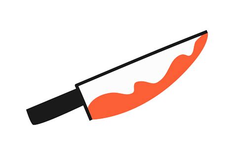Petite Illustration De Couteau Ensanglanté Vecteurs Libres De Droits Et