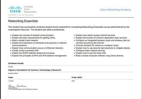 shubham kumar pandit on linkedin cisco networking certification