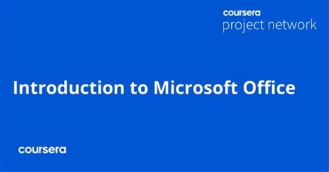 Introduction To Microsoft Office Coursya