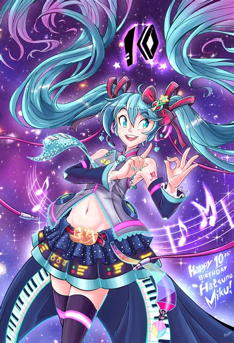 Hatsune Mikus 10th Anniversary By Centaurhillzone On Deviantart