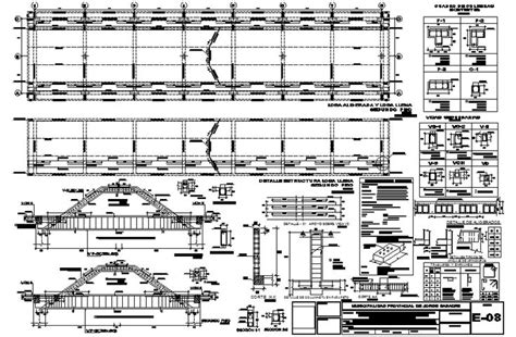 Foundation Plan And Constructive Structure Details Of House Building Dwg File