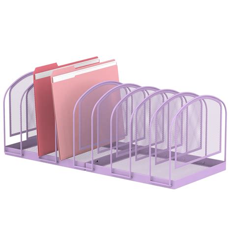 Supeasy 9 Section Mesh File Organizer For Desk Upright