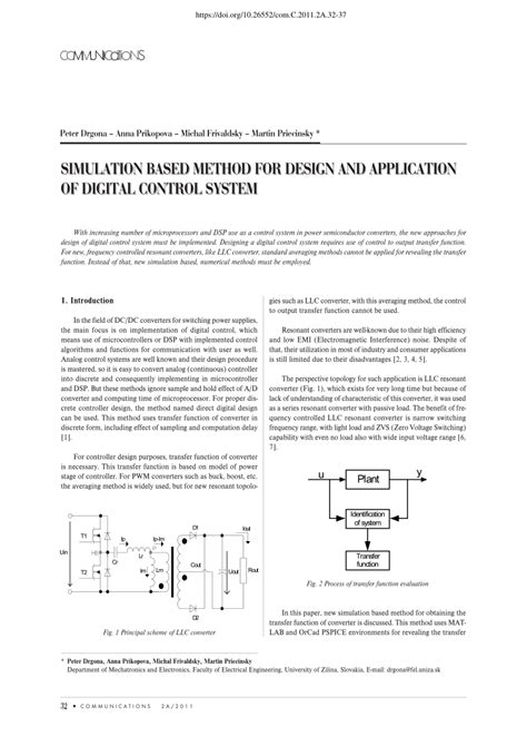 PDF Simulation Based Method For Design And Application Of Digital Control System