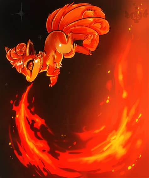 Vulpix Flamethrower By Lovespellart On Deviantart