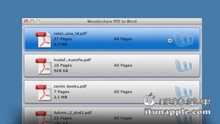 Wondershare PDF to Word for Mac 3 0 破解版下载 Mac上实用的PDF批量转换Word工具 玩转苹果