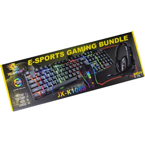 Combo Teclado Mouse Mouse Pad Y Audifono Gaming Jx K1088 Pc Market