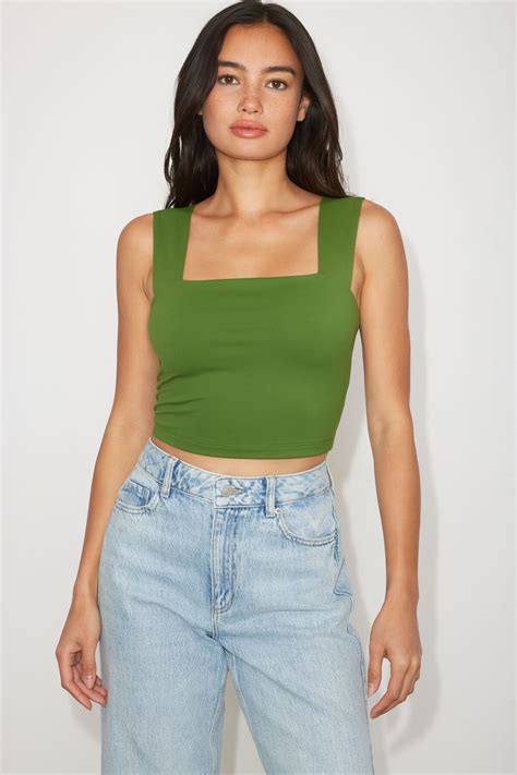 Lota Sculpt Square Neck Tank Top Garage