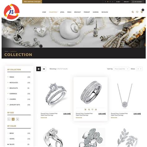 Diam Jewellery Bootstrap 4 Template Responsive And Seo Friendly Ncode